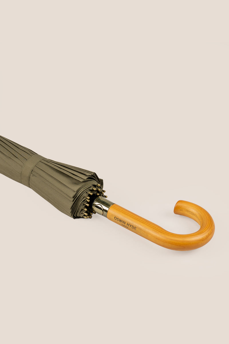 Oswin Hyde: Joseph Green Windproof Wooden J-Handle Umbrella