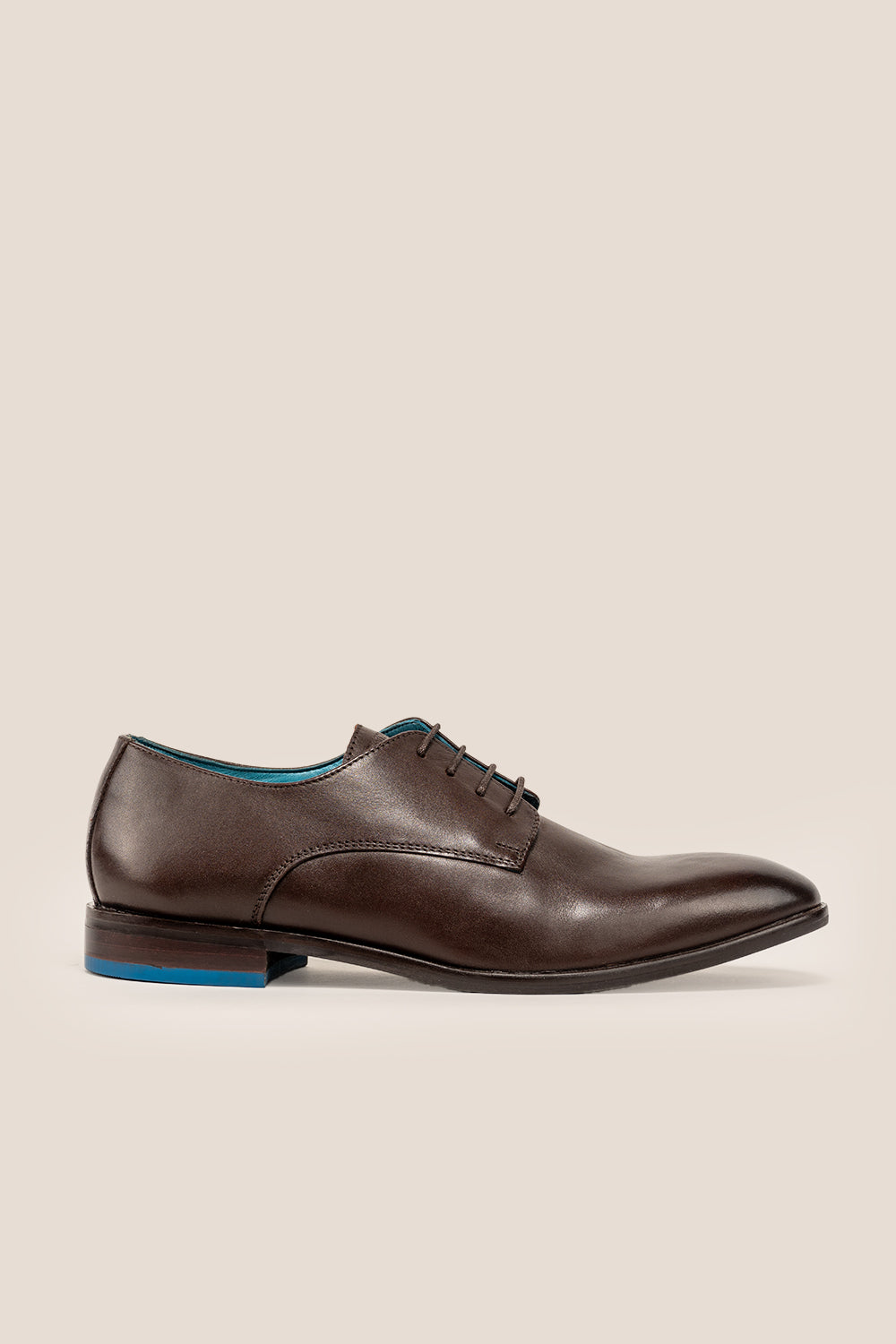 Keyon Brown Derby Lace Up Leather For Men | Oswin Hyde