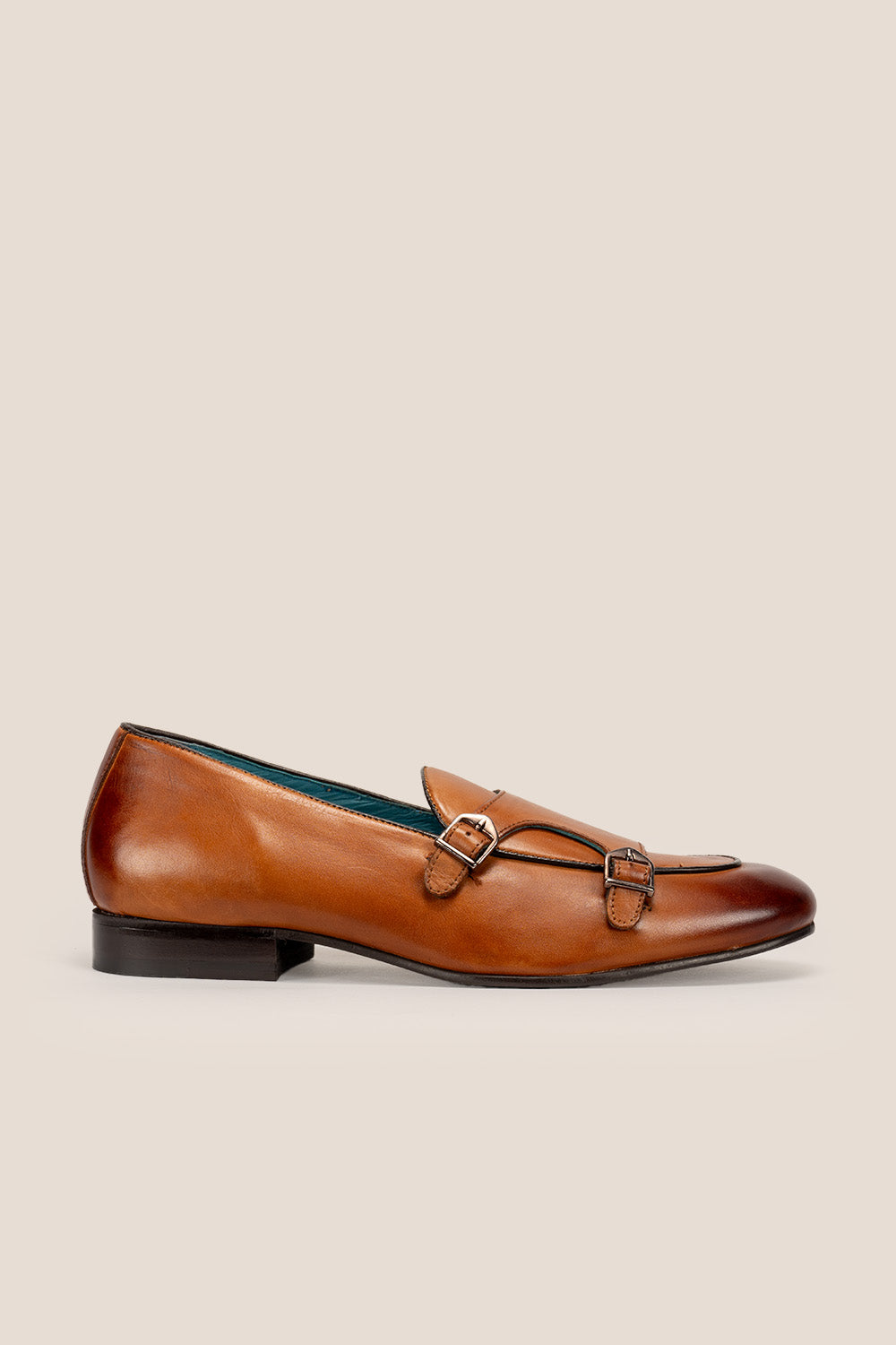 Oswin Hyde: Clifford Tan Monk Leather Loafers for Men