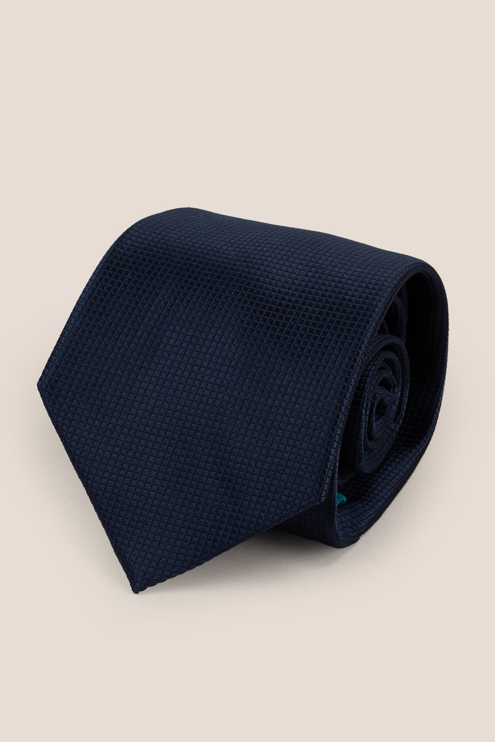 Oswin Hyde: Navy Textured Silk Tie for Men - Elegant Style